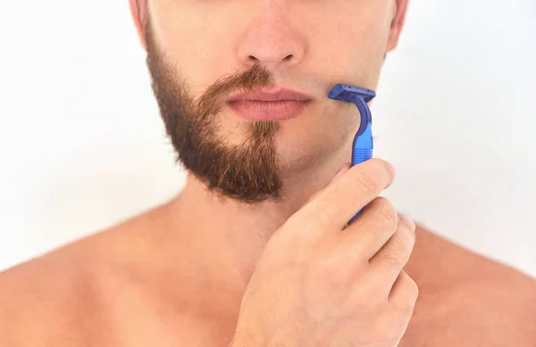 Half beard Stock Photos, Royalty Free Half beard Images | Depositphotos