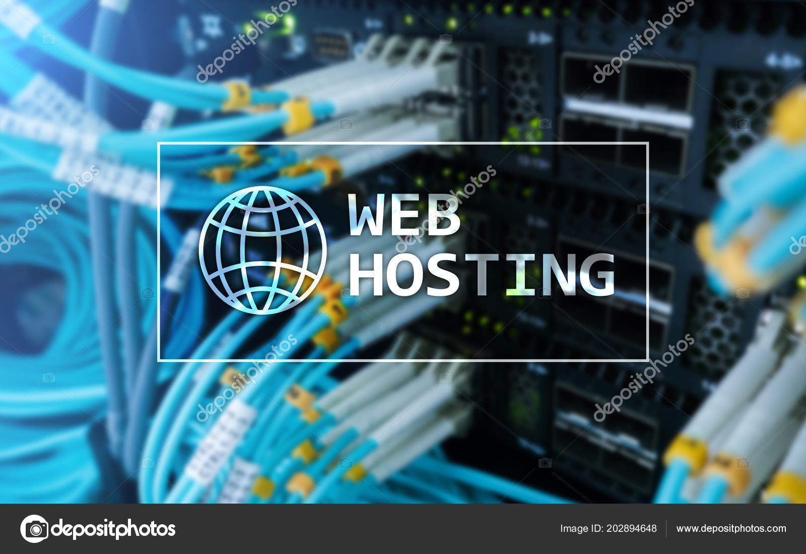 Web Hosting Providing Storage Space Access Websites Stock Photo by ...