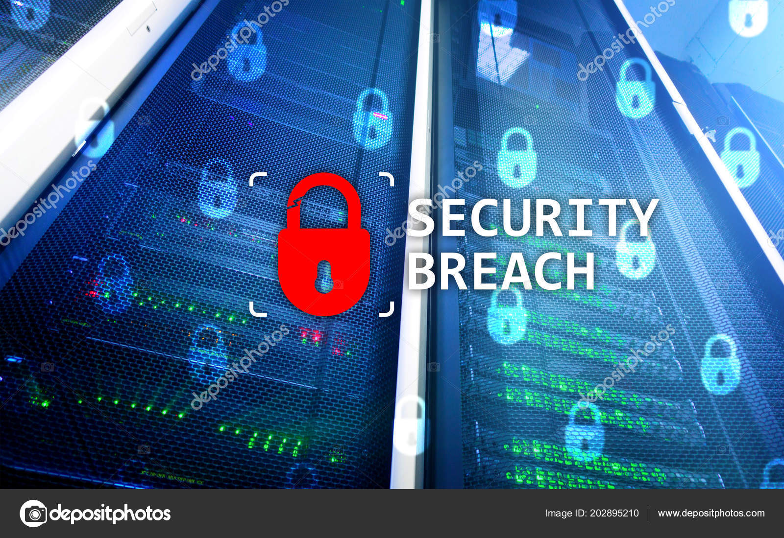 Security Breach Detection Cyber Protection Information Privacy Stock ...