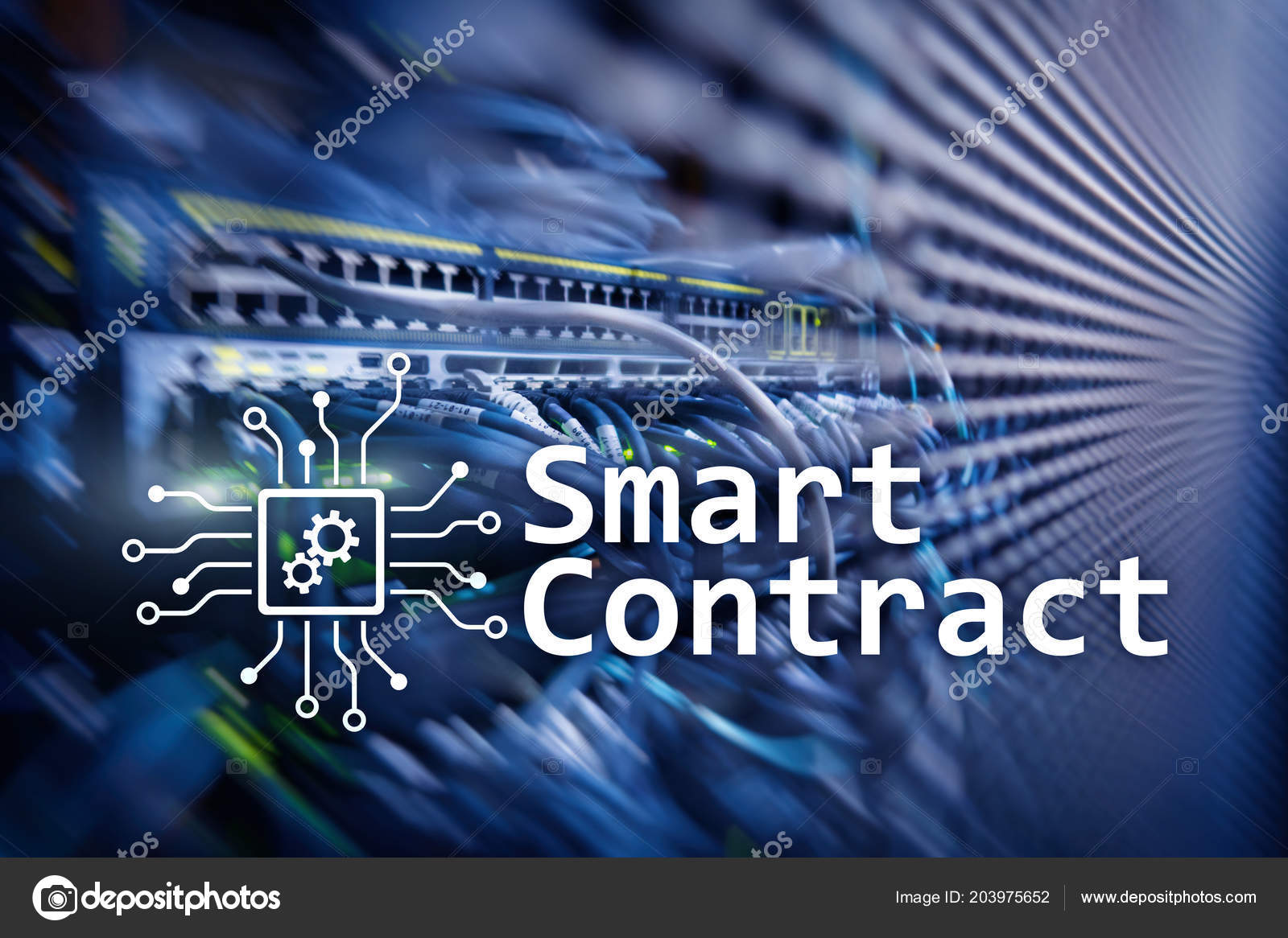 Smart Contract Blockchain Technology Modern Business Stock Photo by ...