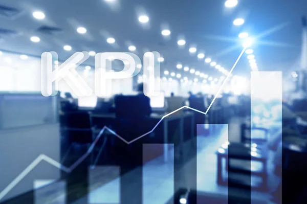 Kpi Key Performance Indicator Graph Blurred Background Stock Photo by ...