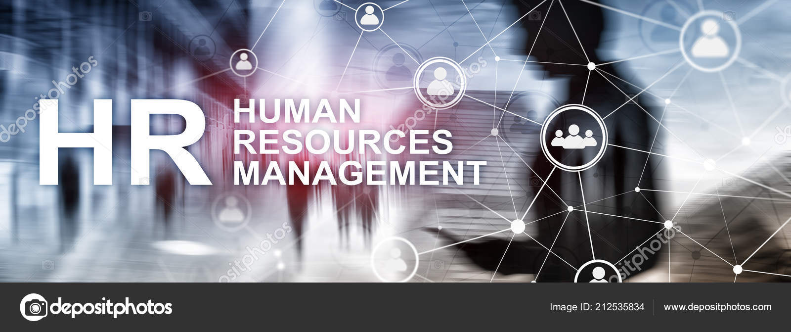 Human Resource Management Team Building Recruitment Concept Blurred ...