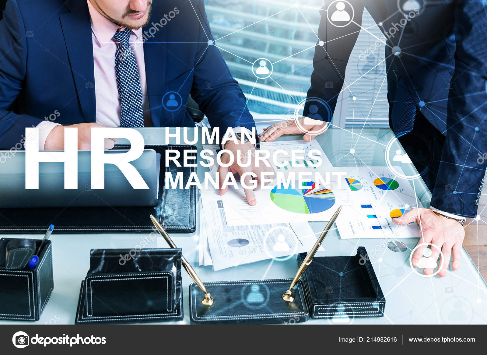 Human Resource Management Team Building Recruitment Concept Blurred ...