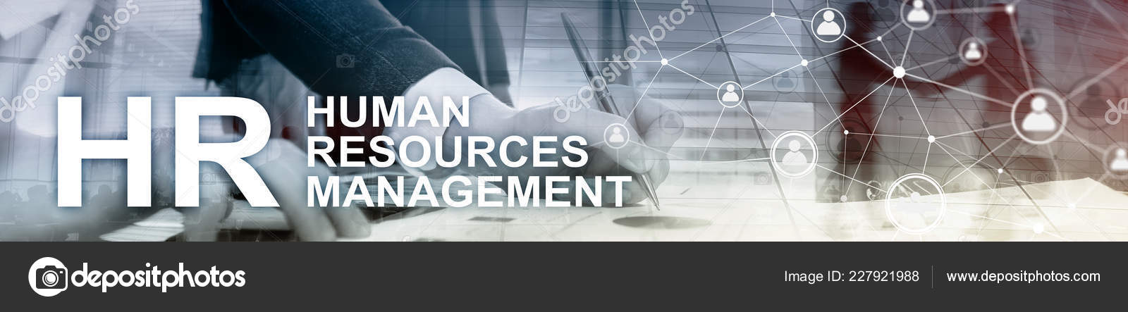 Human Resource Management Team Building Recruitment Concept Blurred ...