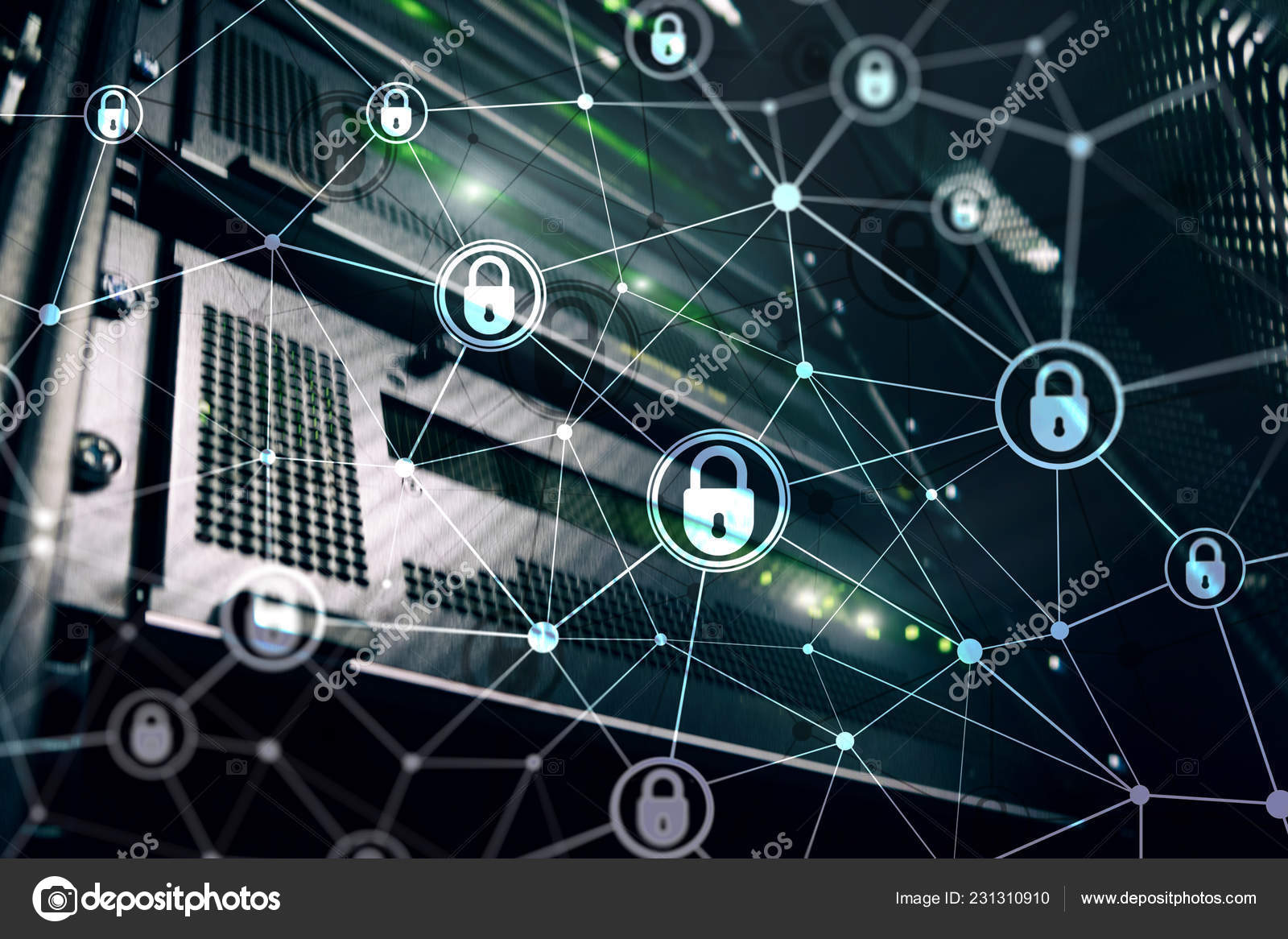 Cyber Security Information Privacy Data Protection Concept Modern ...