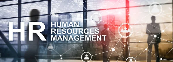 Human Resource Management Team Building Recruitment Concept Blurred ...