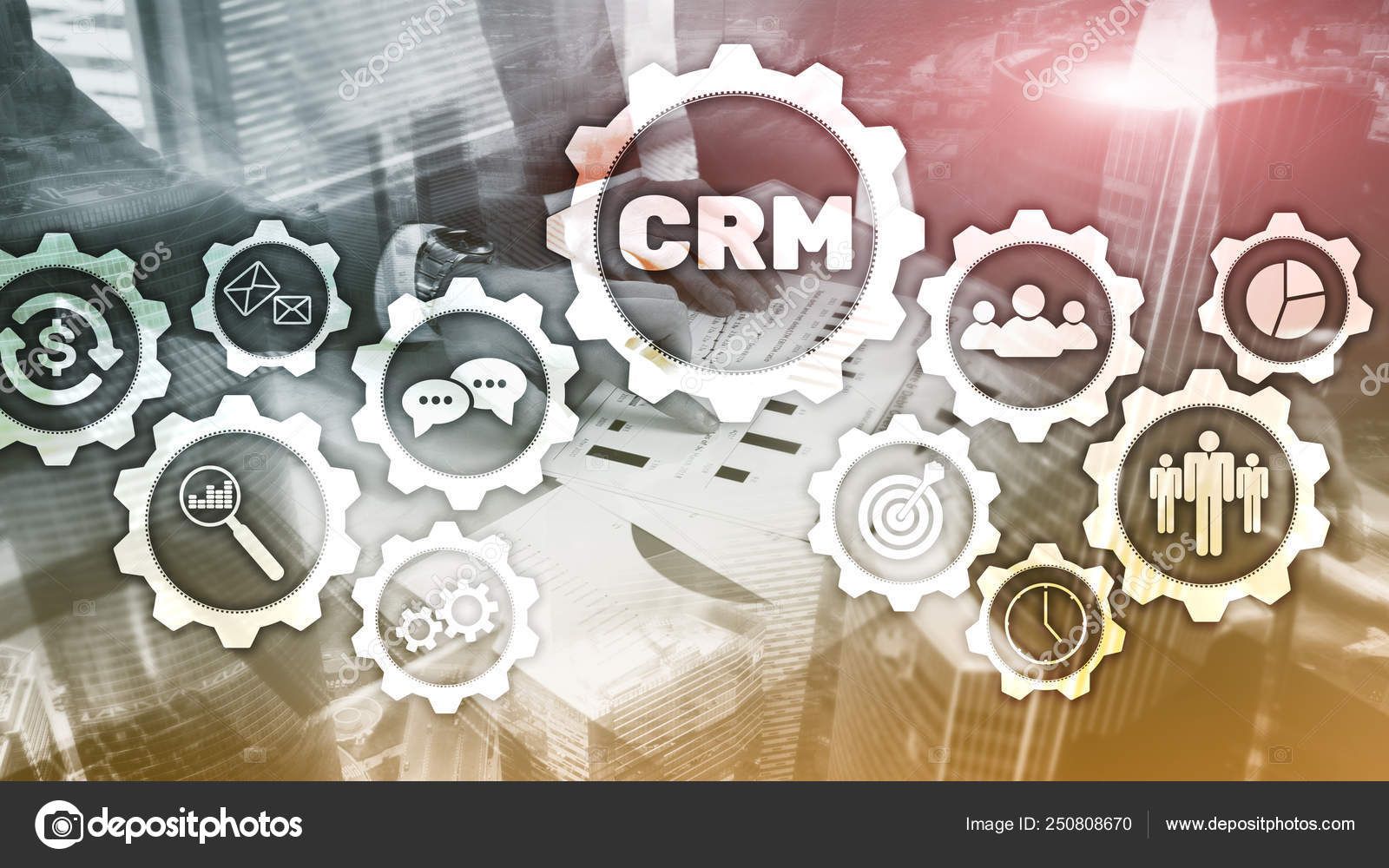 Business Customer CRM Management Analysis Service Concept. Relationship ...
