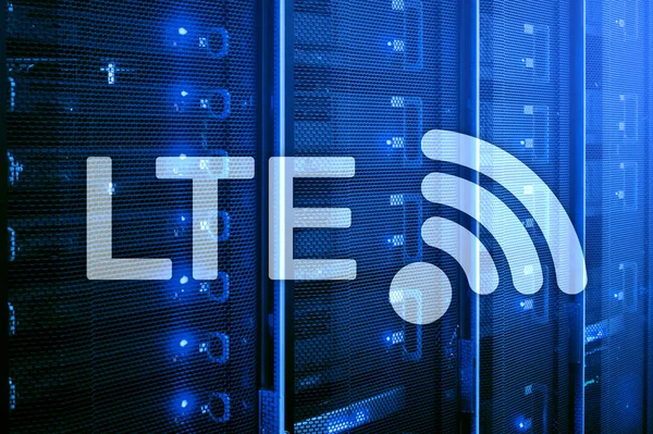 LTE, Wireless Business Internet and Virtual Reality Concept. Information Communication ...