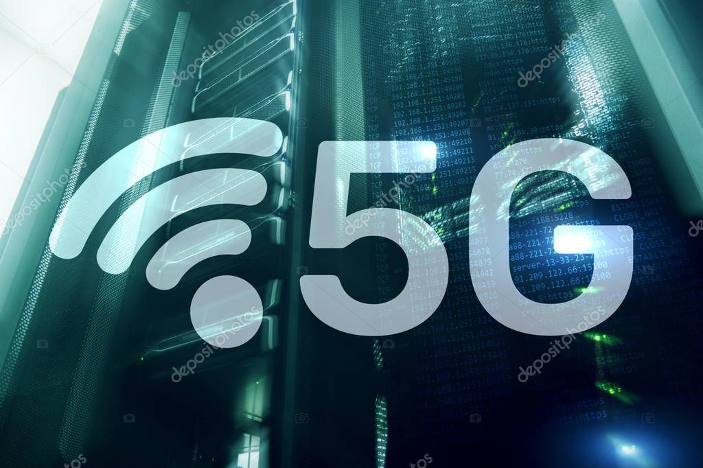 5G Network, 5G Internet Connection Concept in digital background (en ...
