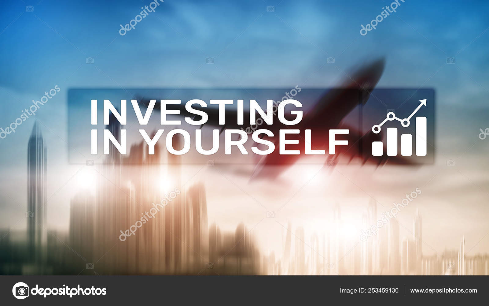 Invest in yourself. Personal development and education concept on ...