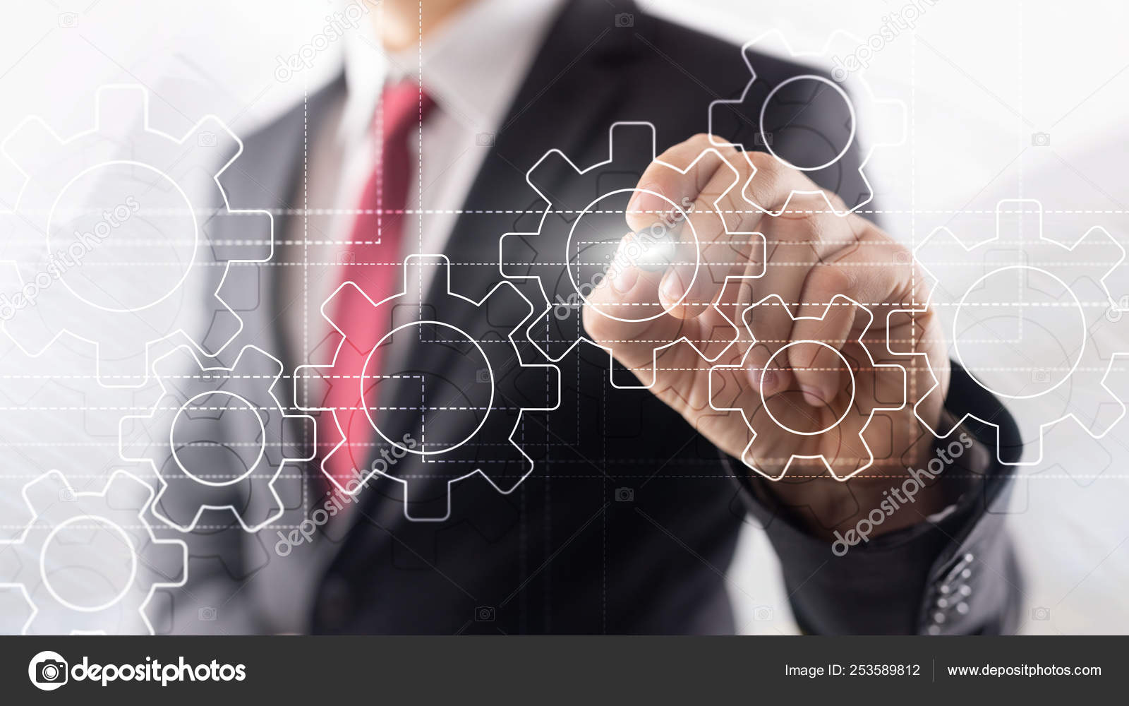 Gears mechanism, digital transformation, data integration and digital ...