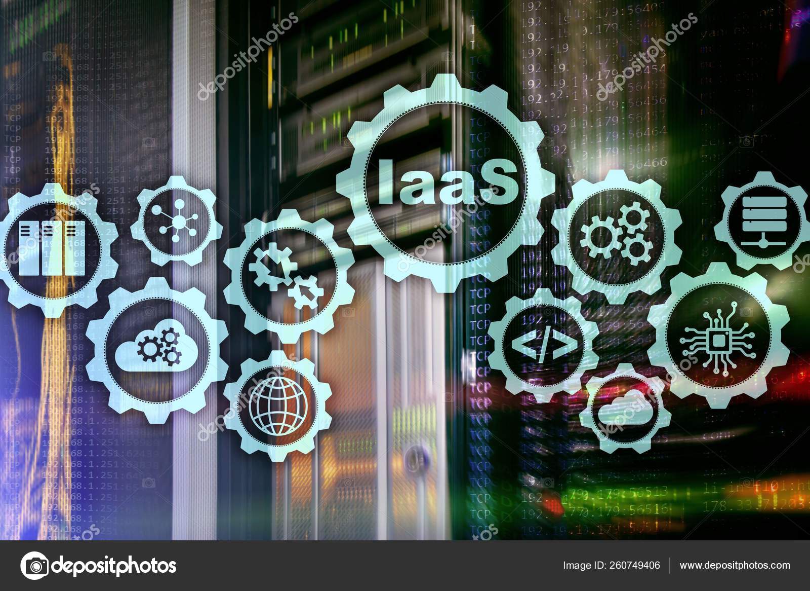 Iaas Infrastructure Service Online Internet Networking Concept Graph ...
