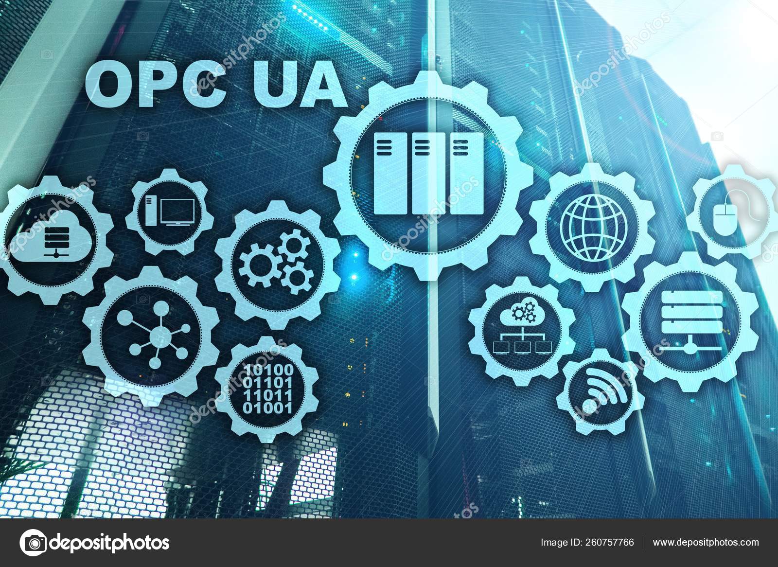 Opc Unified Architecture Data Transmission Industrial Networks Concept ...