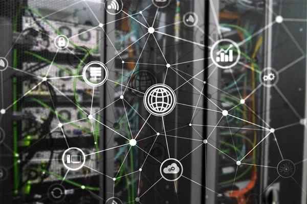 ICT - information and telecommunication technology and IOT - internet of things concepts ...