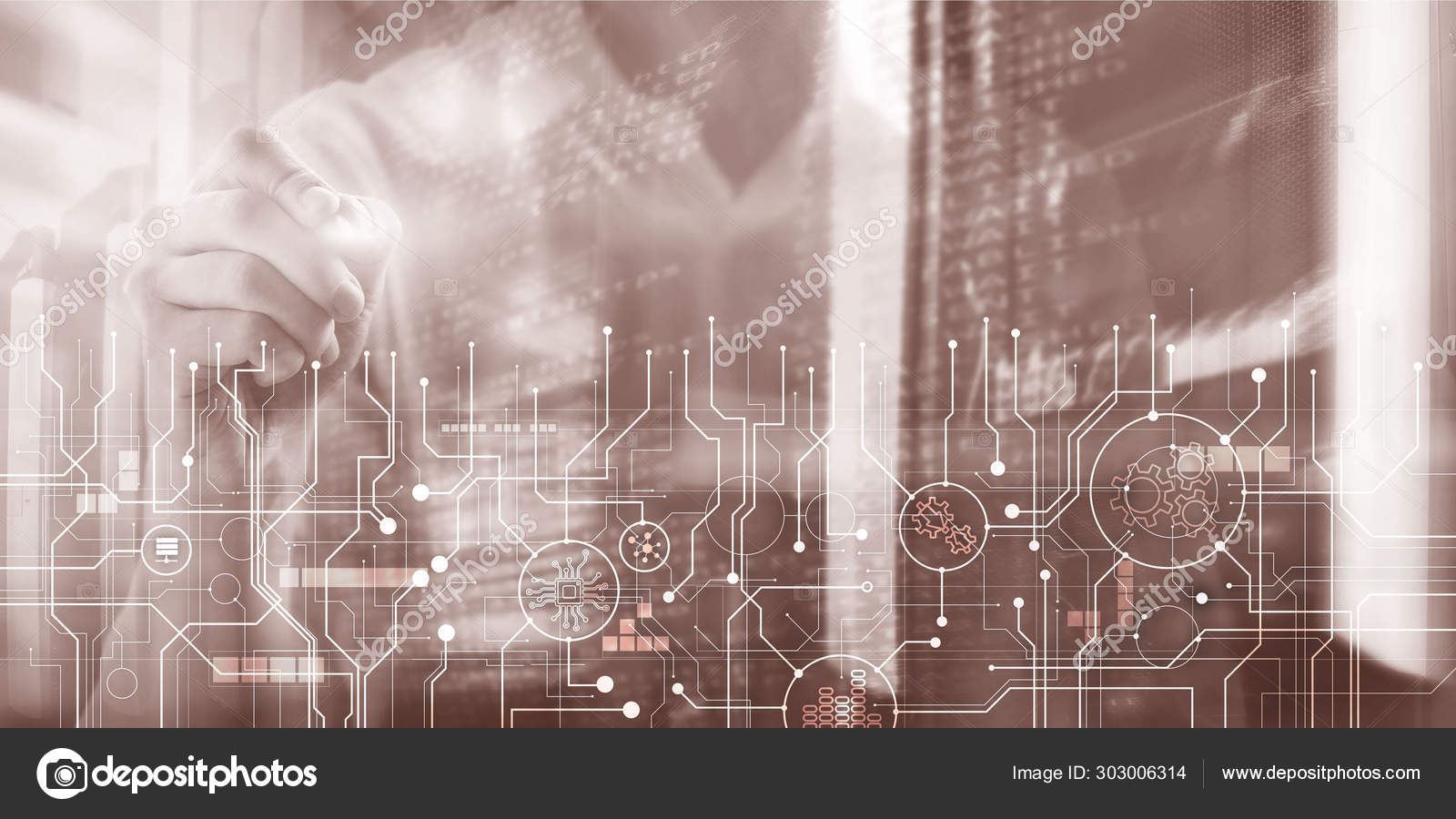Schematic electronic draft server room information communication ...