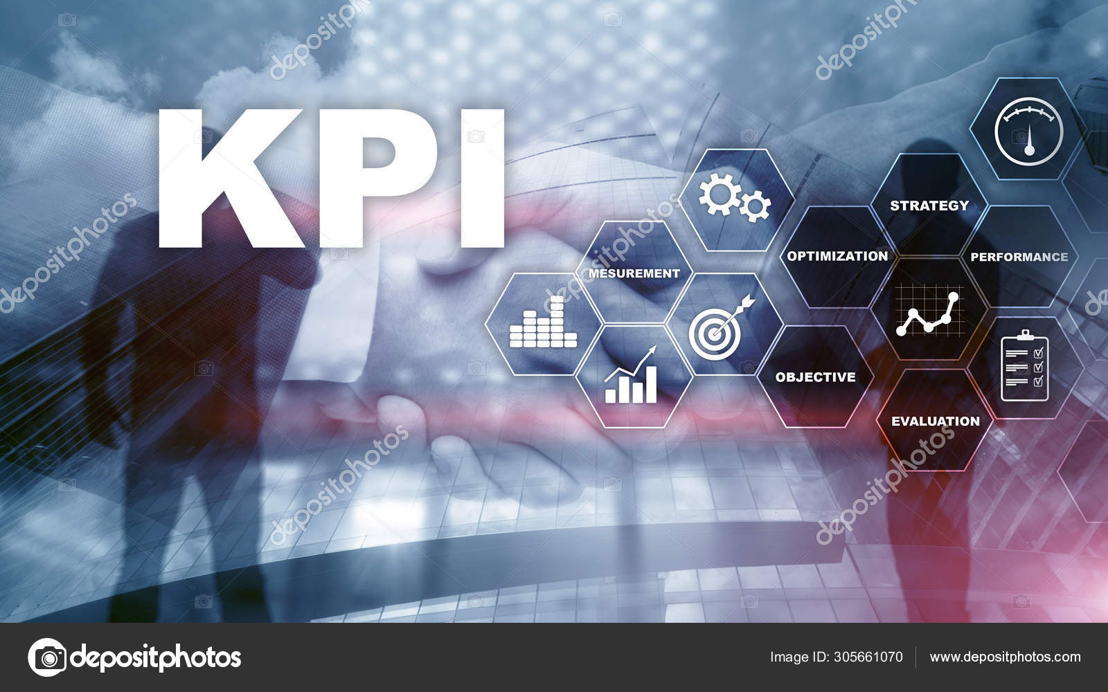 KPI - Key Performance Indicator. Business and technology concept ...