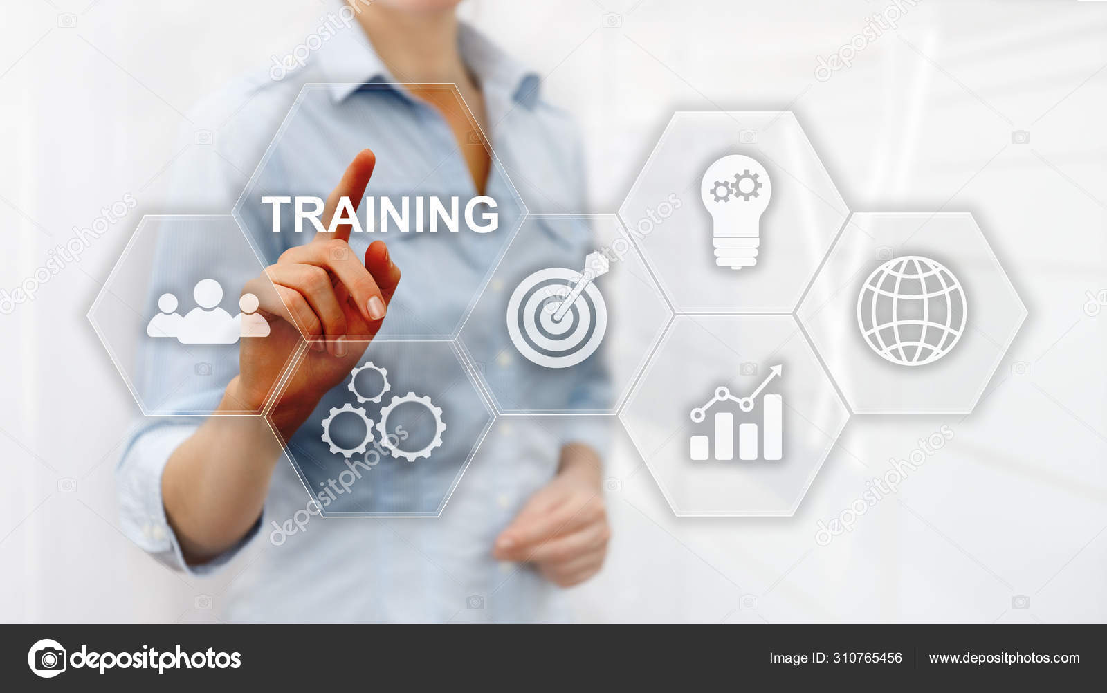Business training concept. Training Webinar E-learning. Financial ...