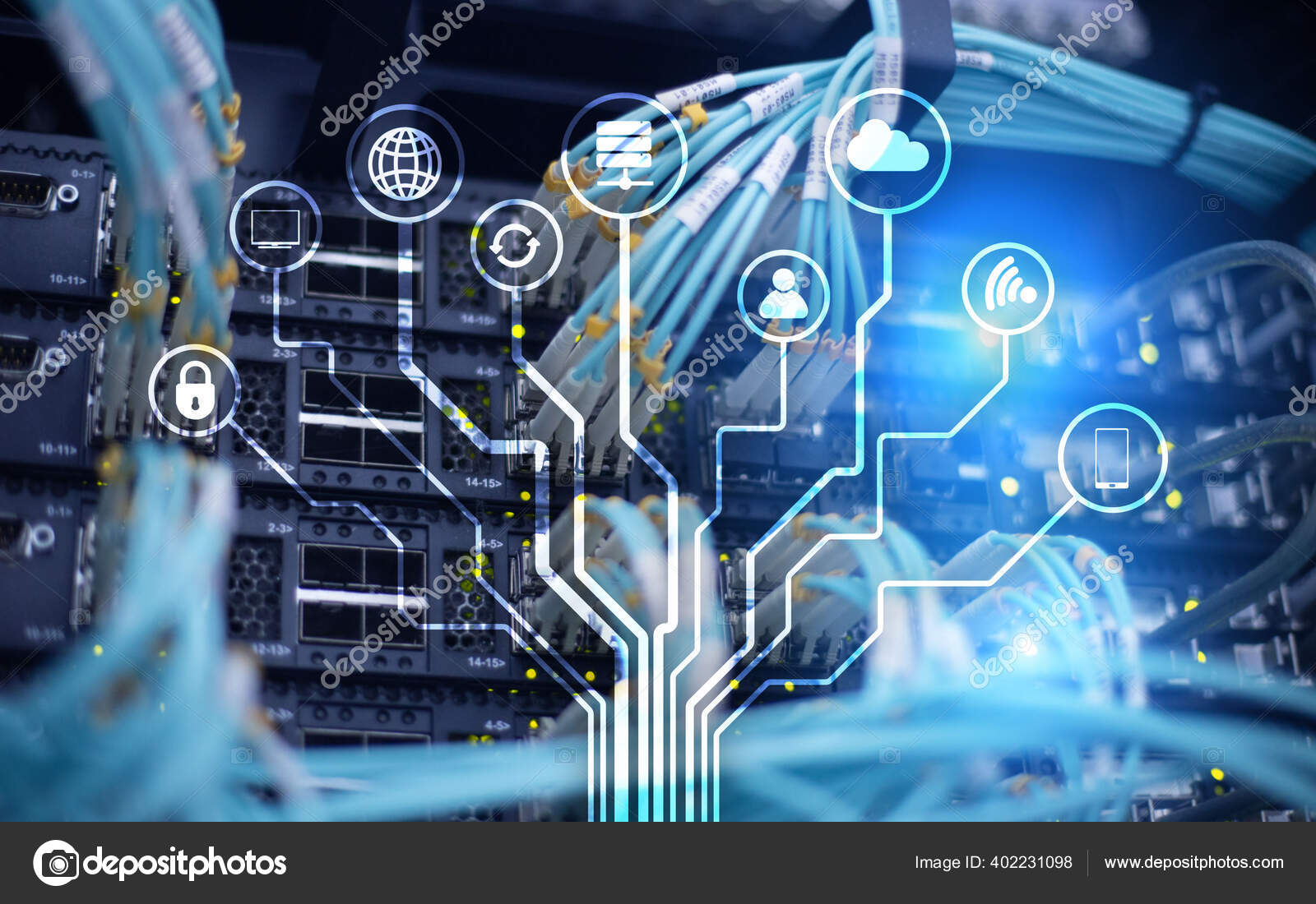 Server Room ICT information communication technology wireless internet ...