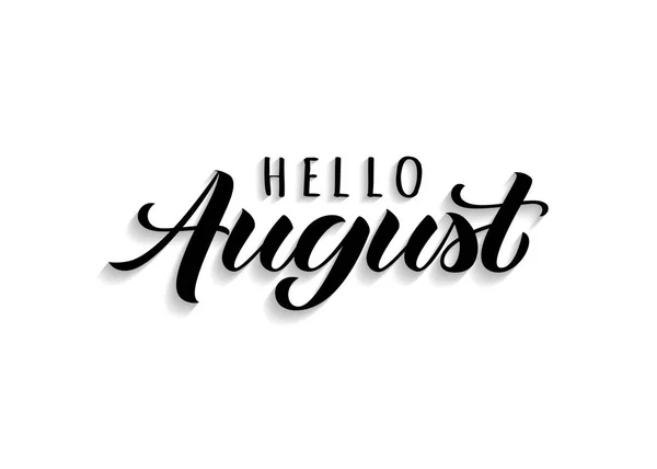Hello august Vector Art Stock Images | Depositphotos