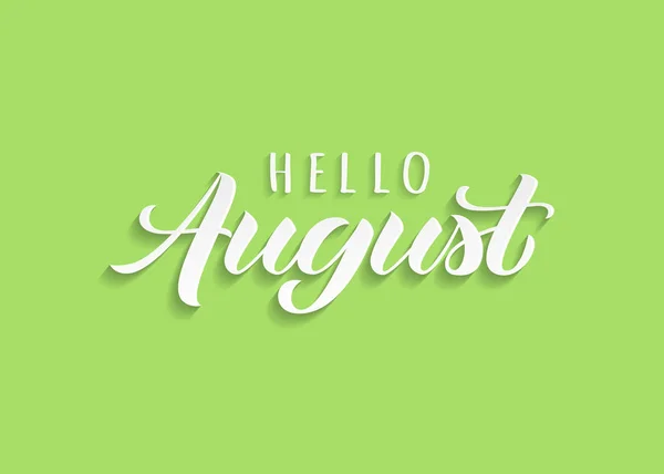 Hello august Vector Art Stock Images | Depositphotos
