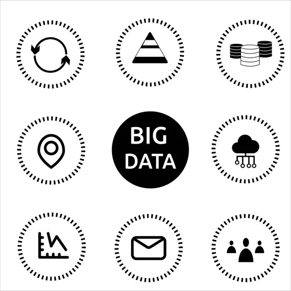 Big data black infographics Stock Vector by ©marcovector1993 283546196