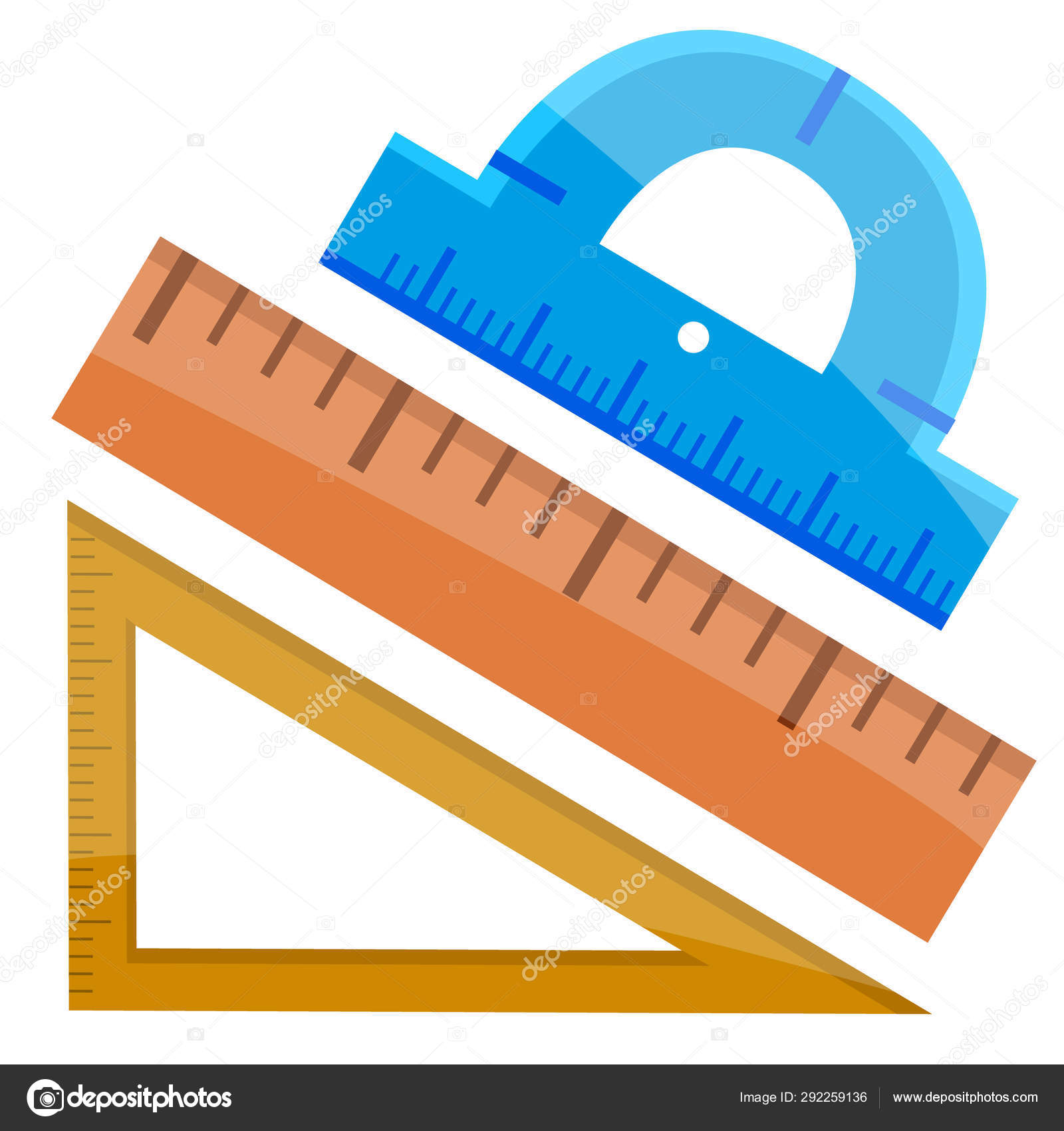 Wood plastic ruler Stock Vector Image by ©marcovector1993 #292259136