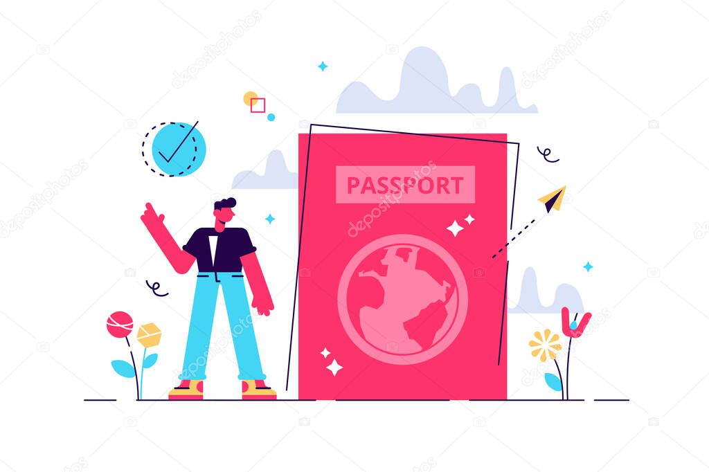 Ilustraci n del vector de ciudadan a. Plano peque o 2024