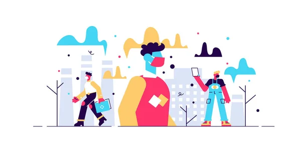 Segregation vector illustration. Flat tiny Stock Vector by ...