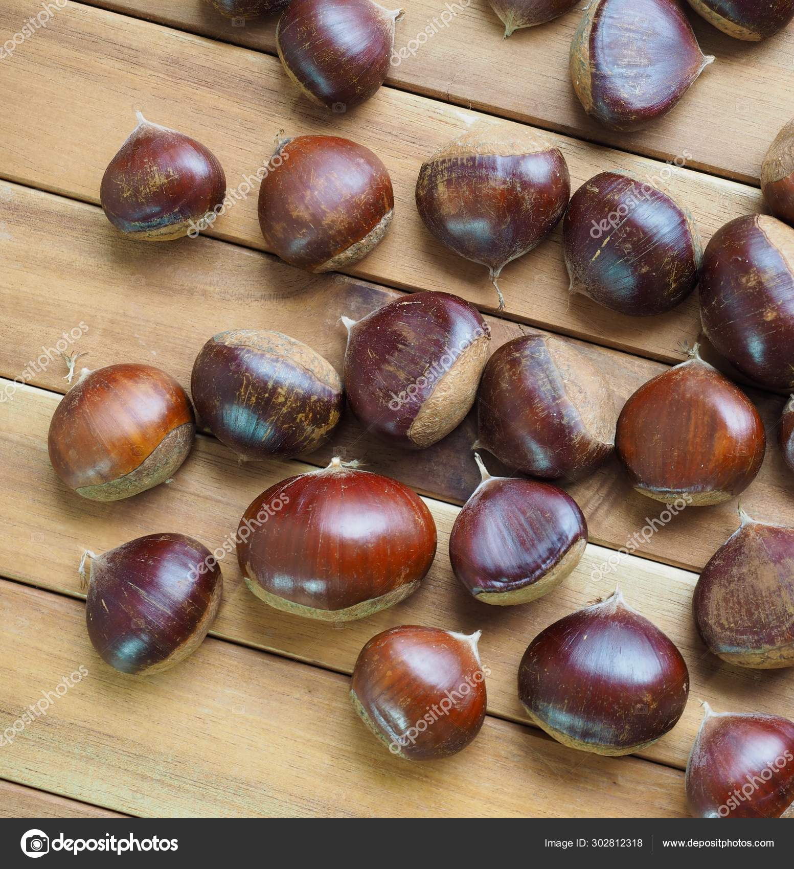 Korean Organic Autumn Chestnuts Nuts Stock Photo by ©hssbb79 302812318