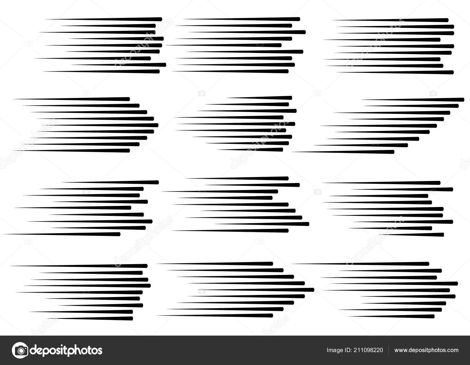 Speed lines isolated set. Stock Vector Image by ©kruche_Gucci #211098220