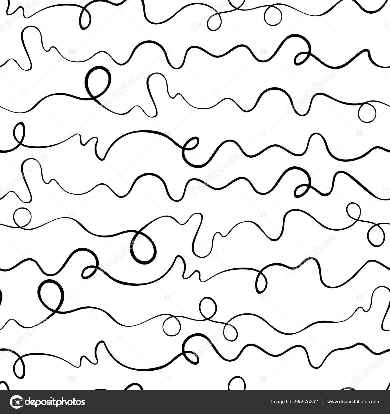 Unreadable handwritten scribble seamless pattern Stock Vector Image by ...