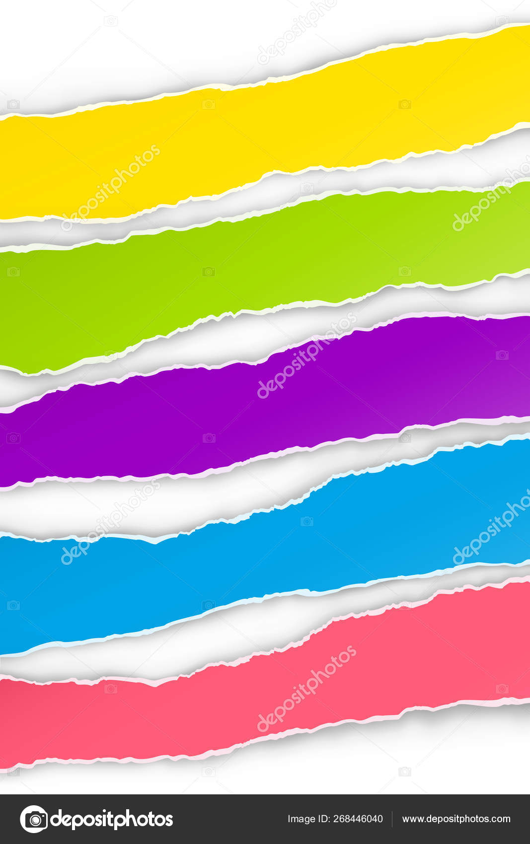 Torn edge paper background Stock Vector Image by ©ESazanova #268446040