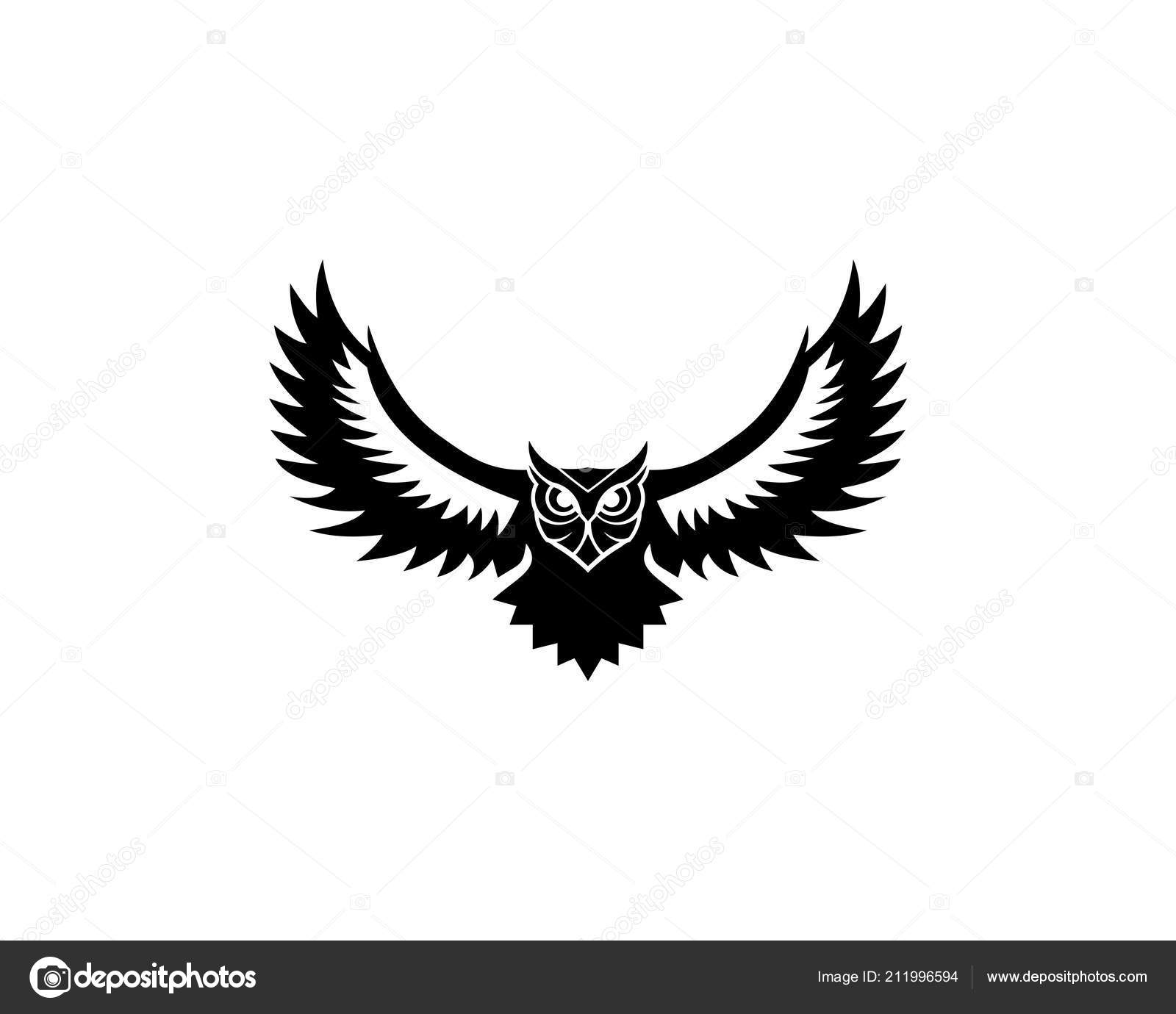 Owl Logo Vector Illustration Emblem Design White Background — Stock ... Owl Logo Vector Illustration Emblem Design White Background — Stock ...