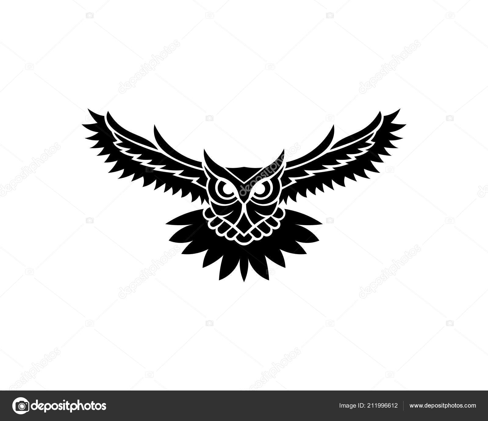 Owl Logo Vector Illustration Emblem Design White Background Stock ... Owl Logo Vector Illustration Emblem Design White Background Stock ...