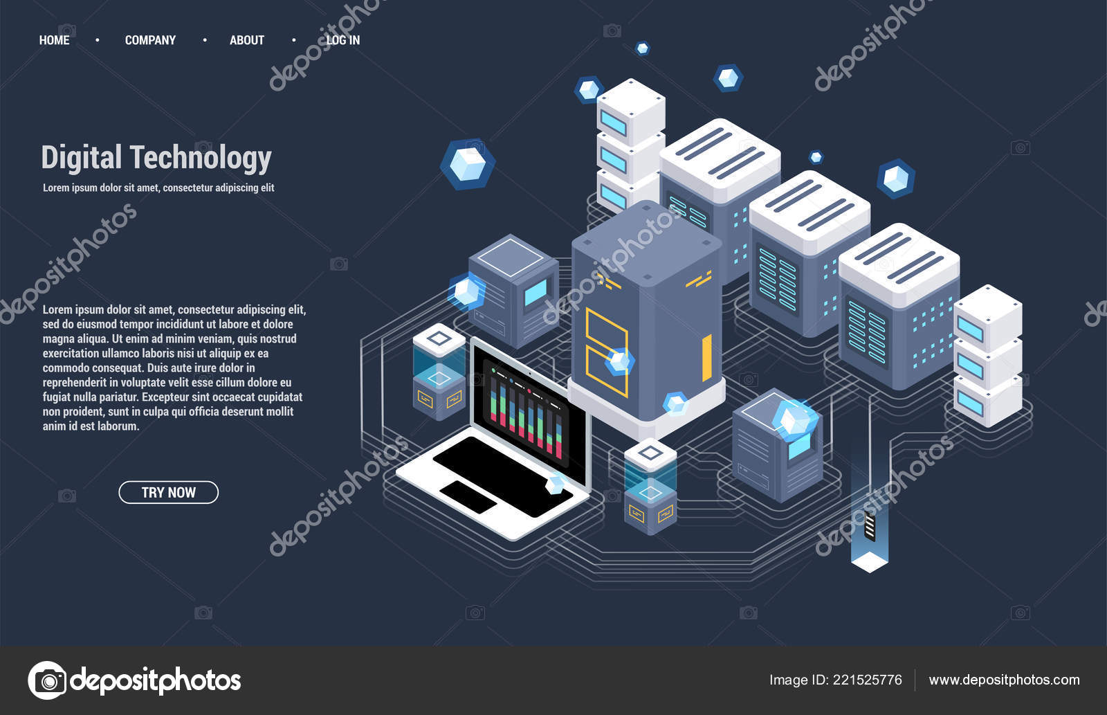 Isometric Server room and big data processing concept, datacenter and ... Isometric Server room and big data processing concept, datacenter and ...