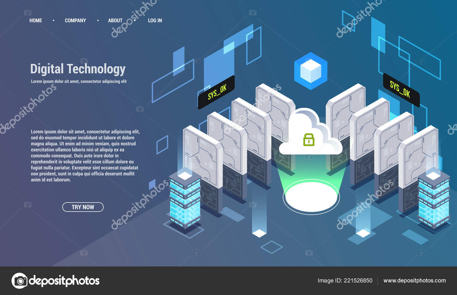 Computation of big data center, information processing, database. internet traffic routing ...