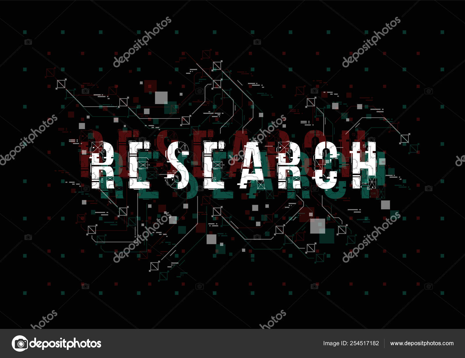 Research. Conceptual Layout with HUD elements for print and web ...