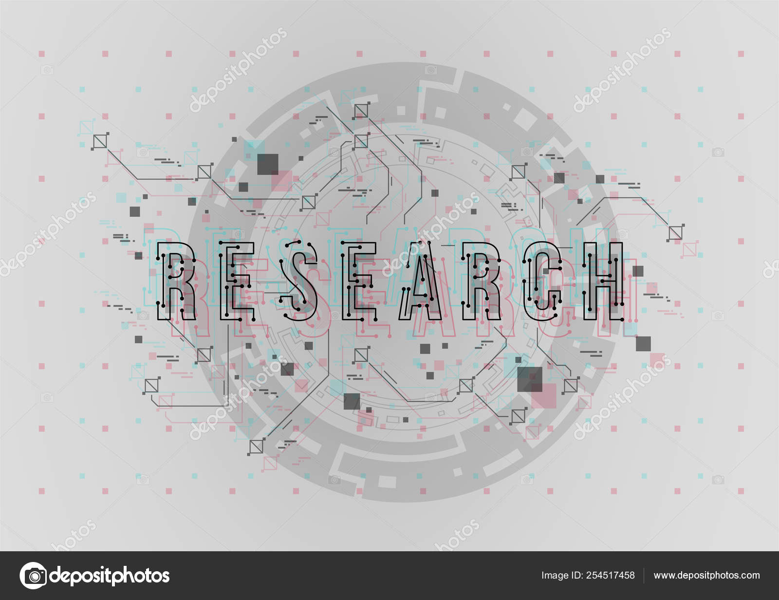 Research. Conceptual Layout with HUD elements for print and web ...