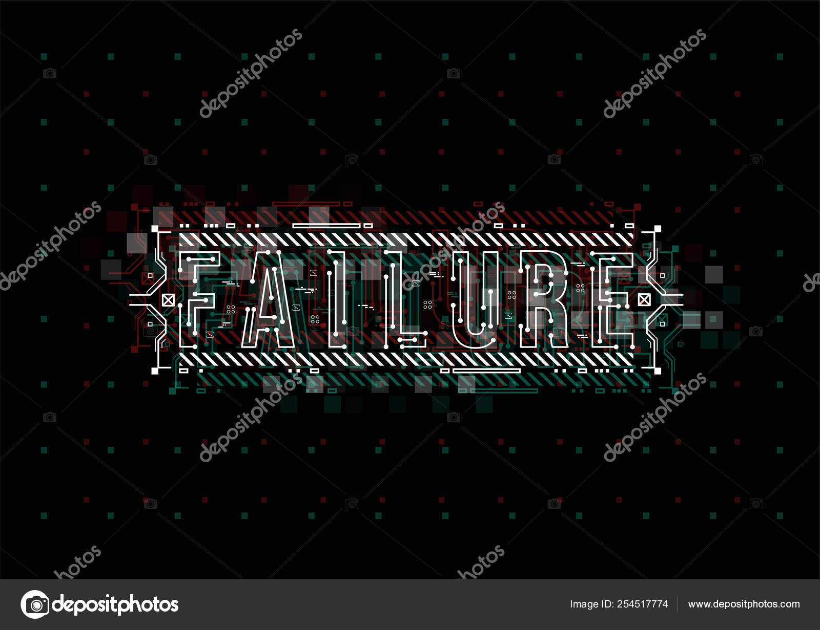 Failure. Conceptual Layout with HUD elements for print and web ...