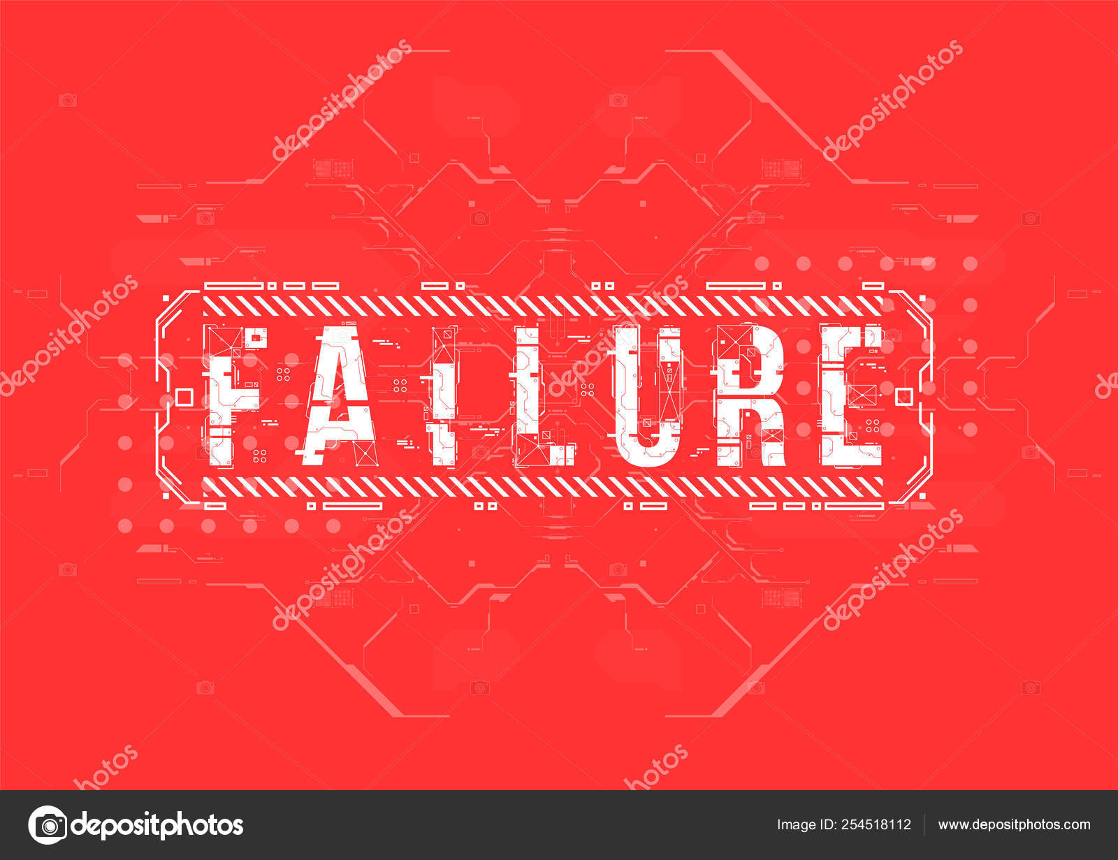 Failure. Conceptual Layout with HUD elements for print and web ...