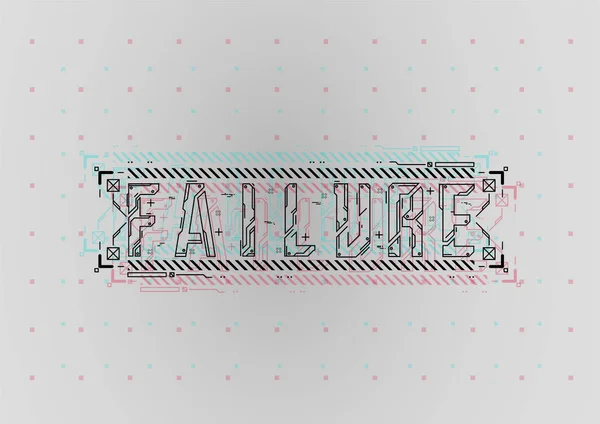 Failure. Conceptual Layout with HUD elements for print and web ...