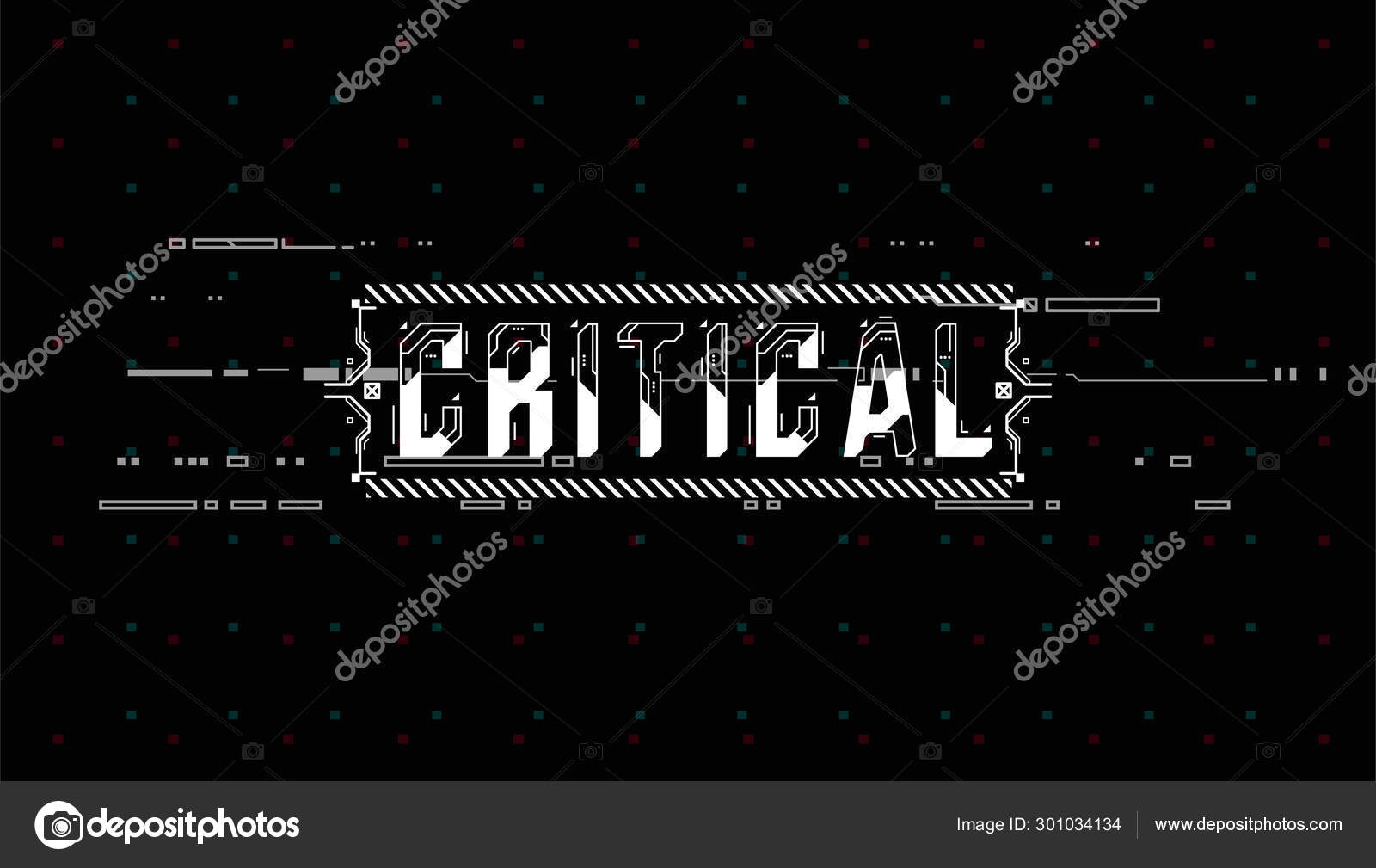 Critical. Conceptual Layout with HUD elements for print and web ...