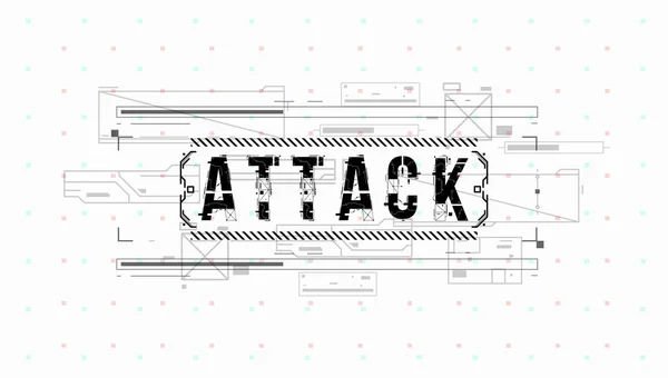 Error. Conceptual Layout with HUD elements for print and web. Lettering ...