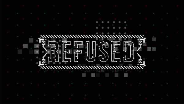 Error. Conceptual Layout with HUD elements for print and web. Lettering ...