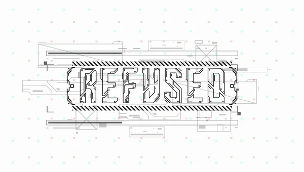 Refused. Conceptual Layout with HUD elements for print and web ...
