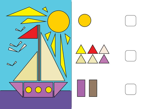 Workbook Preschool Education Learn Shapes Circle Square Triangle Logic ...