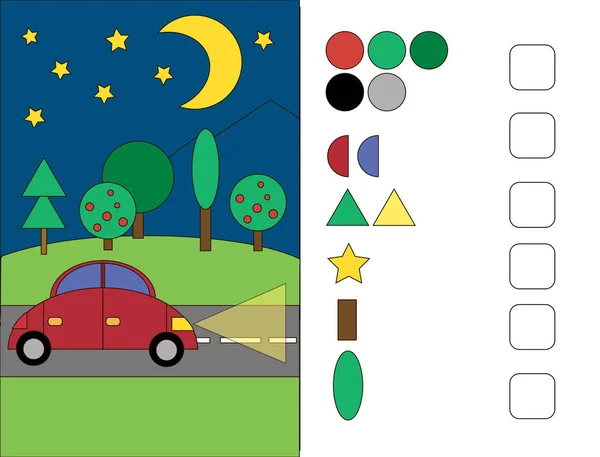 Circle Square Triangle Workbook Preschool Education Puzzles Children ...
