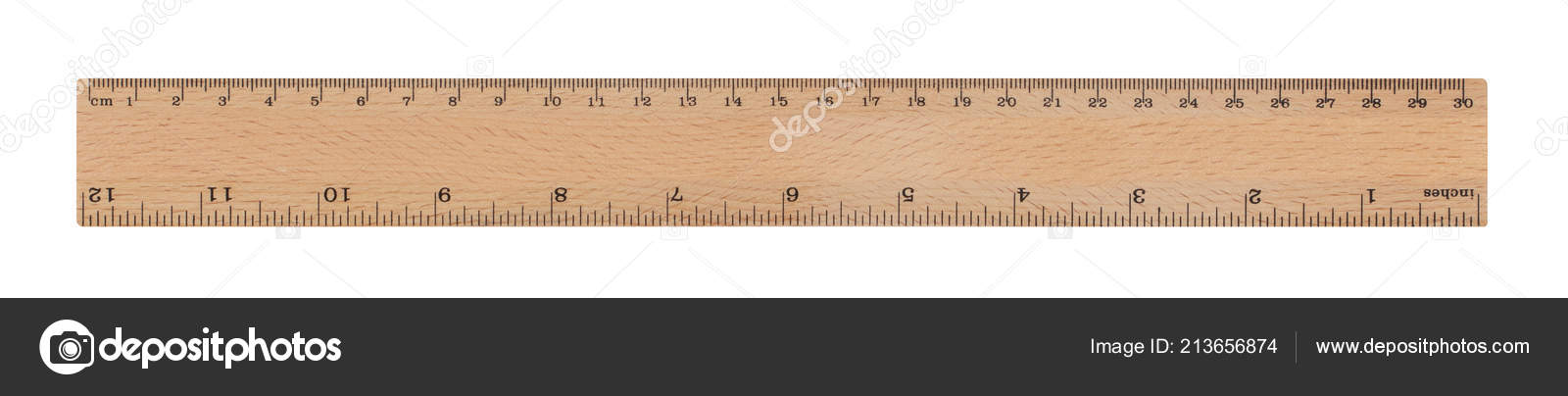 12 Inch Wooden Ruler