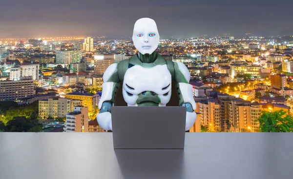 Robotic Process Automation technology RPA working for humans - Stock ...