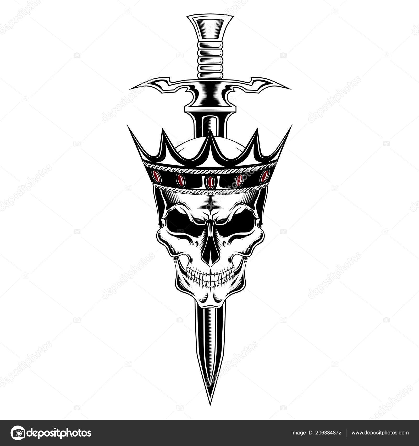 Swords With Skulls On Them